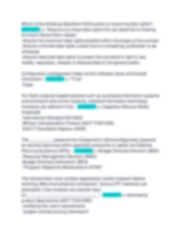 ACQ 202 Module 2 Exam Part II Planning Acquisition Strategy Development ...