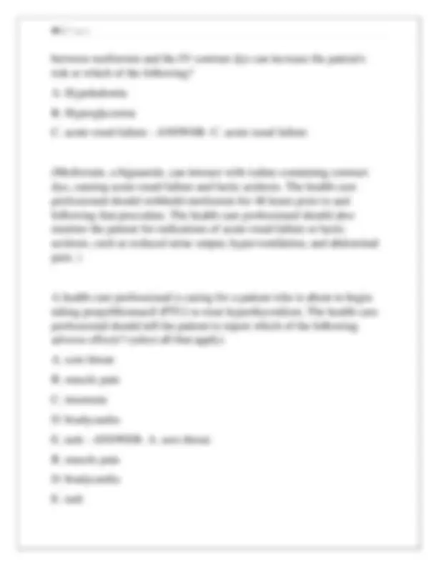 Medication Administration Test Bank: 2024-2025 Edition | Exams Nursing ...