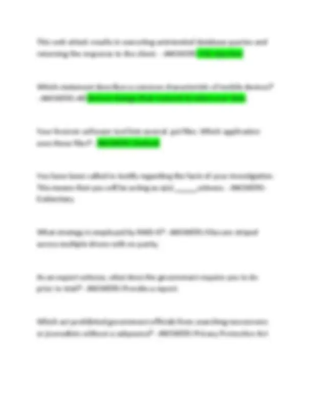 CHFI EXAM STUDY GUIDE WITH CORRECT 100+ QUESTIONS WITH CORRECTRY ...