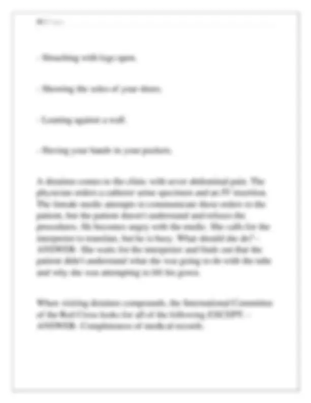 MEDICAL ETHICS AND DETAINEE OPERATIONS BASIC COURSE EXAM NEWEST 2024 ...