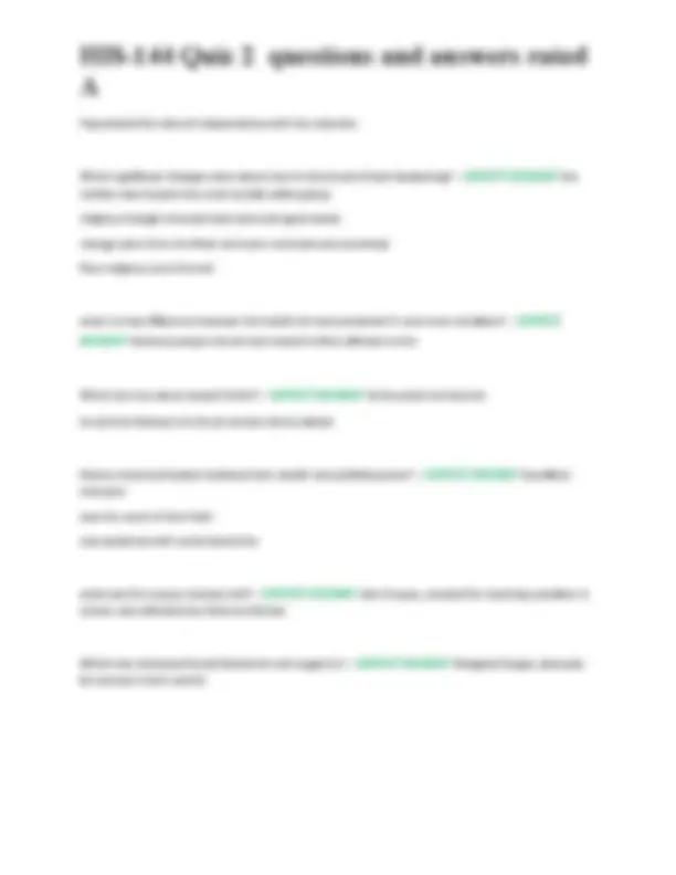 HIS-144 Quiz 2: Questions and Answers on Early American History | Exams ...