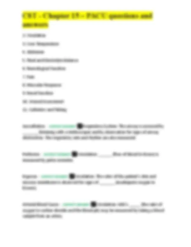 PACU Questions & Answers: A Guide for Nursing Students | Exams Nursing ...