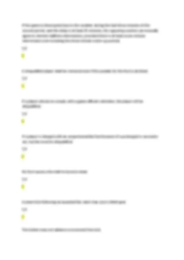 NFHS FOOTBALL TEST- UPDATED FOR 2025 WITH100% SOLUTIONS | Exams ...