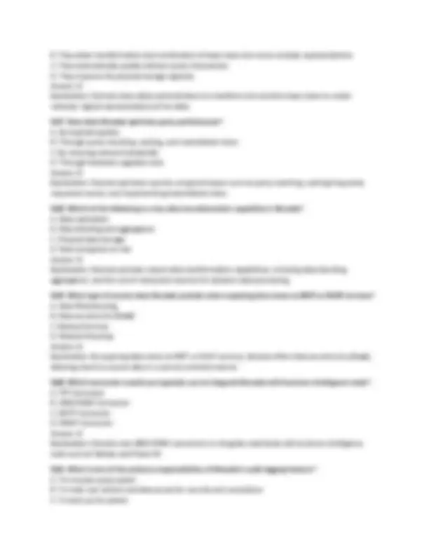 Denodo Platform 8.0 Certified Administrator Exam | Exams Technology | Docsity