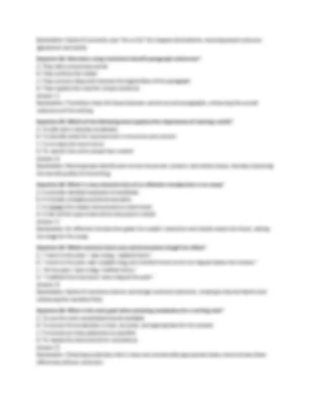 CASA Writing Practice Questions Exam | Exams Technology | Docsity