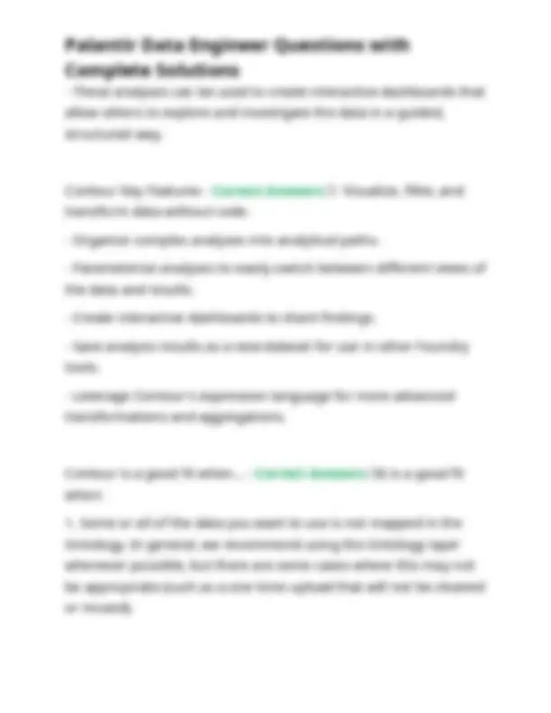 Palantir Data Engineer Interview: Foundry, Pipelines, Code, Contour ...
