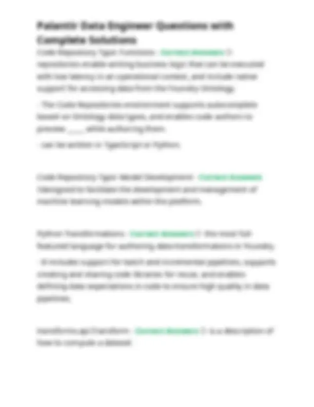 Palantir Data Engineer Interview: Foundry, Pipelines, Code, Contour ...