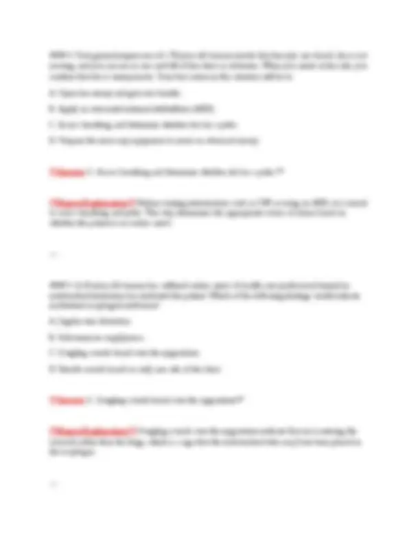 AHA ACLS Post Test (Latest 2025 / 2026) Most Comprehensive Qs & Ans ...