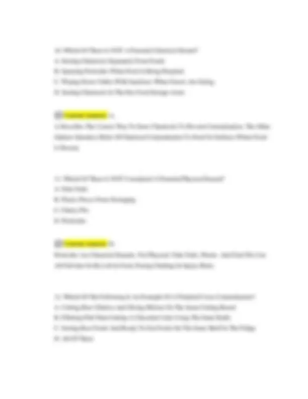 Food Protection Manager Exam: Multiple Choice Questions and Answers ...