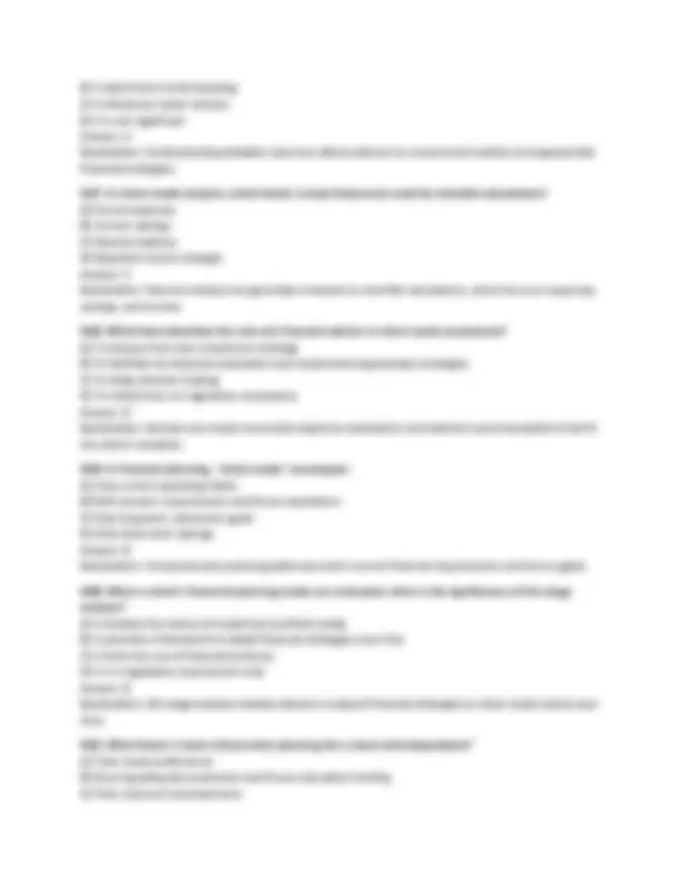 AWI Award in Financial Planning India Exam | Exams Technology | Docsity