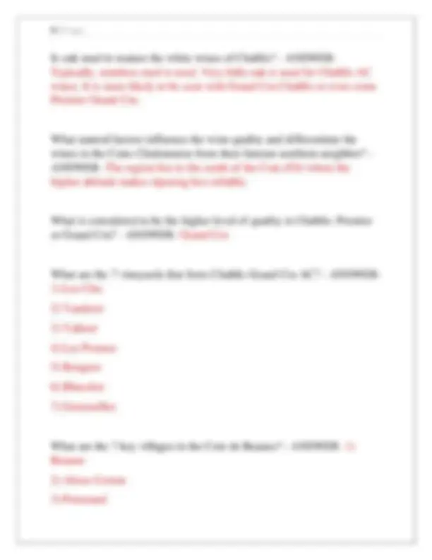 WSET Level 3 Wine Exam: Questions and Answers on French Wine Regions ...