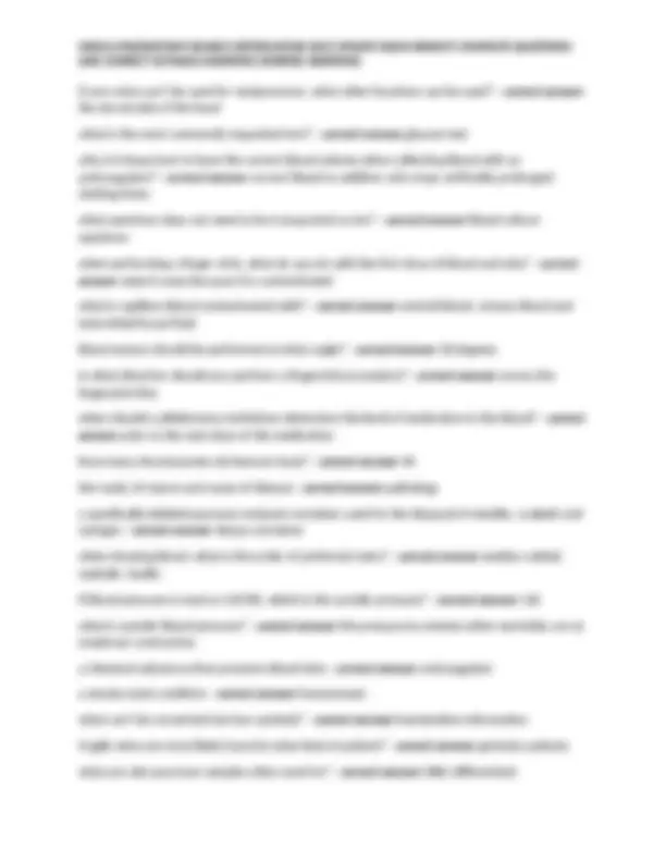 MEDCA Phlebotomy Board Certification 2025 Update Exam: Questions and ...