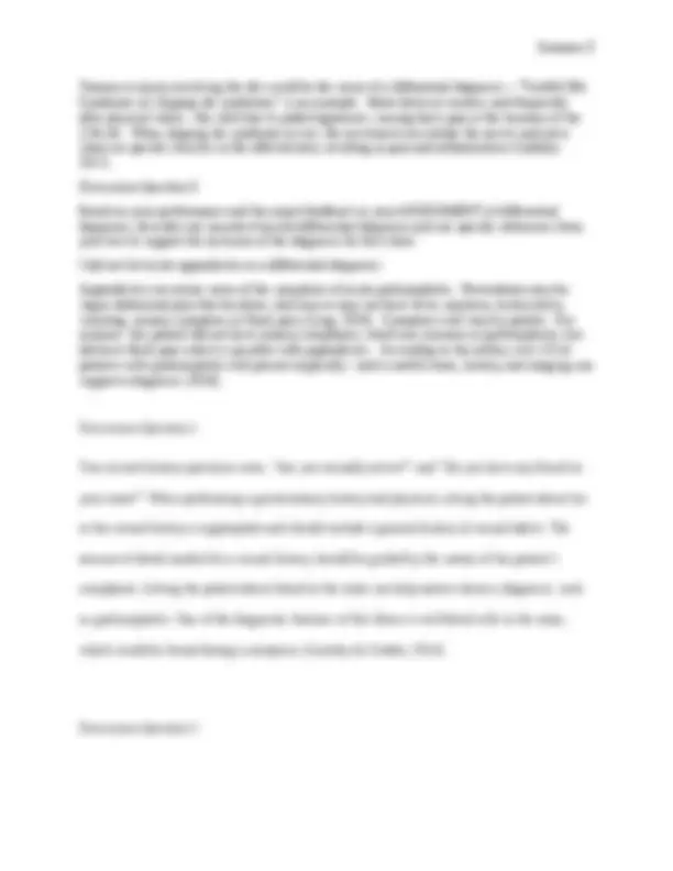 Nursing NSG 6020 week 8 discussion Christine Smith flank pain | Exams Nursing | Docsity