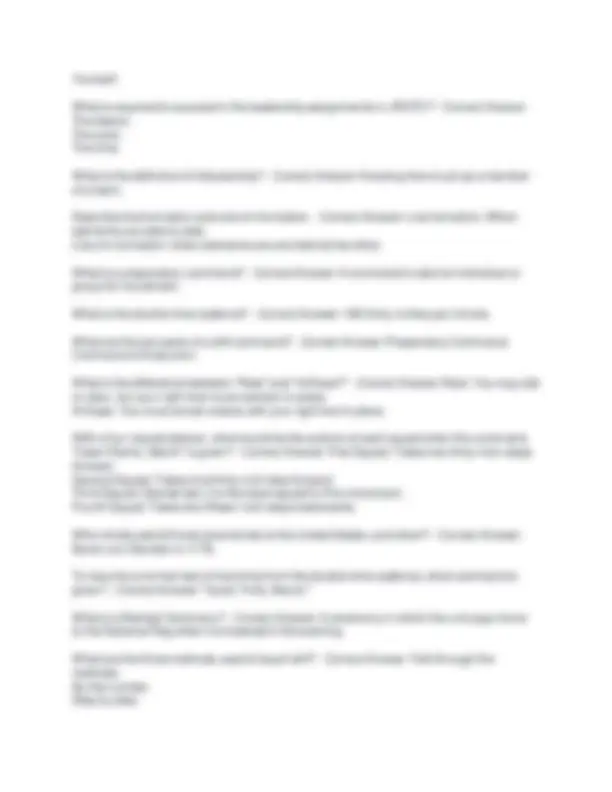 Staff Sergeant Promotion Board Exam Test Questions with Exact Answers ...