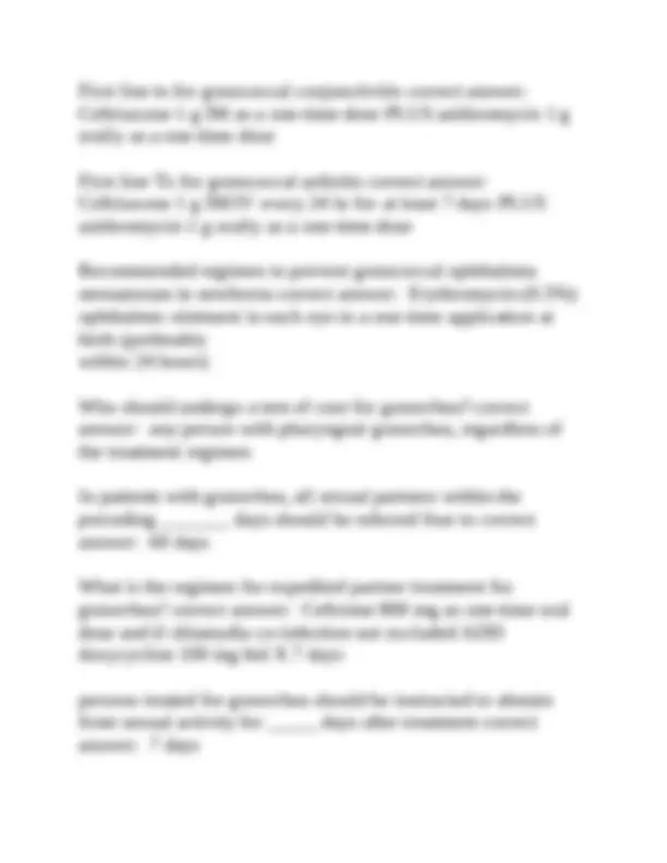 STD's Study Guide Questions with Complete Solutions | Exams Nursing ...
