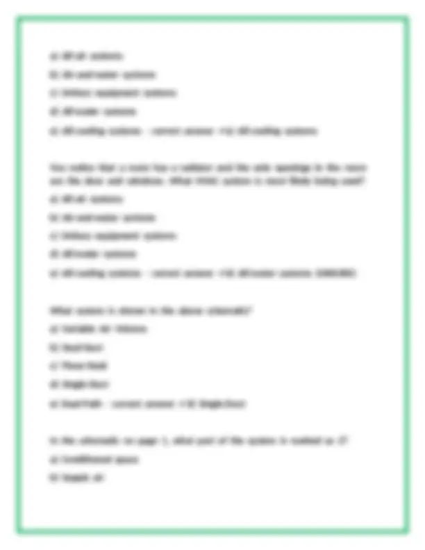 HVAC Study Guide: Multiple Choice Questions and Answers | Exams Nursing ...