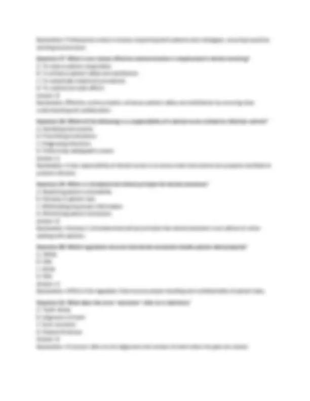 DOH-HistopathTech DOH Licensureination for Histopathology Tech Exam | Exams Technology | Docsity