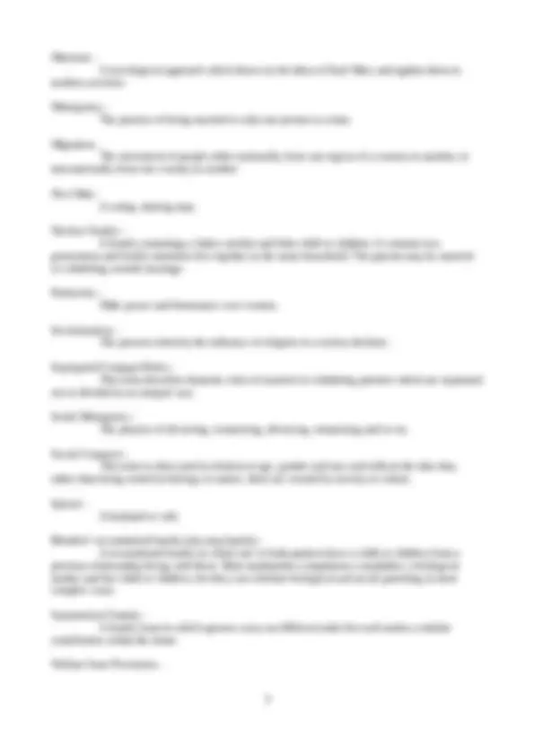 GCSE Sociology - Families and Households: Key Concepts and Definitions ...