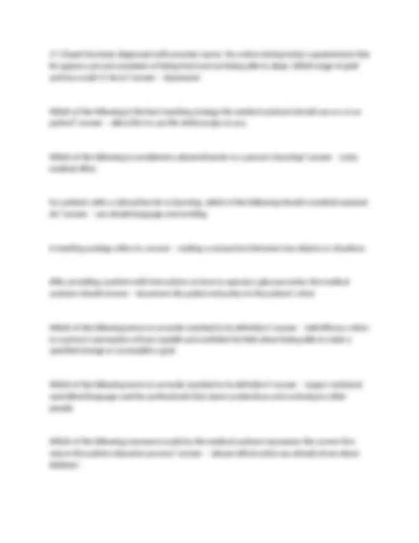 Patient Education Exam Questions and Answers: A Guide for Medical ...