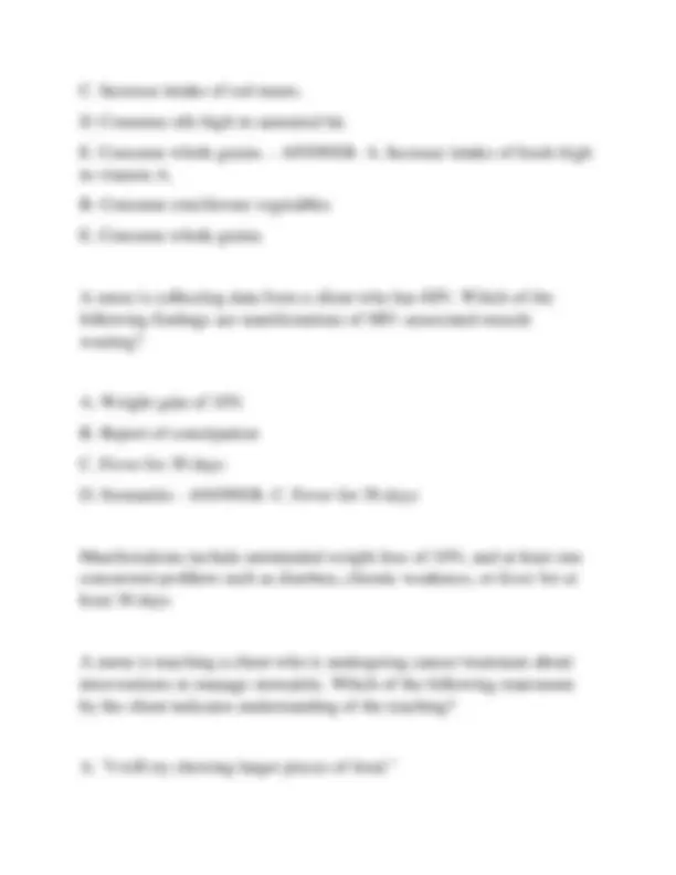 ATI RN NUTRITION PRACTICE TEST 2023 ALL 100 QUESTIONS AND CORRECT ...