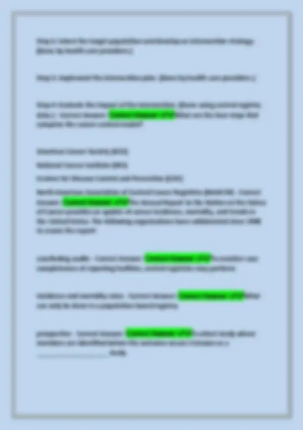 Cancer Registry Certification Guide: General Info, Operations, CRM P&P ...