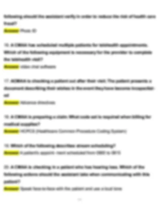 2025 CMA Final Practice Test Questions and Answers Updated Version 2025 ...