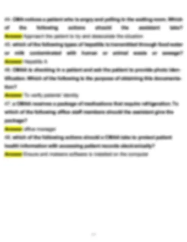 2025 CMA Final Practice Test Questions and Answers Updated Version 2025 ...