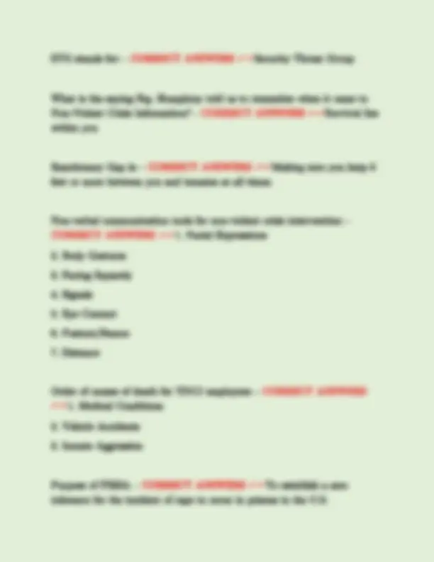 TDCJ Region 1 Training Academy Study Guide questions with answers ...