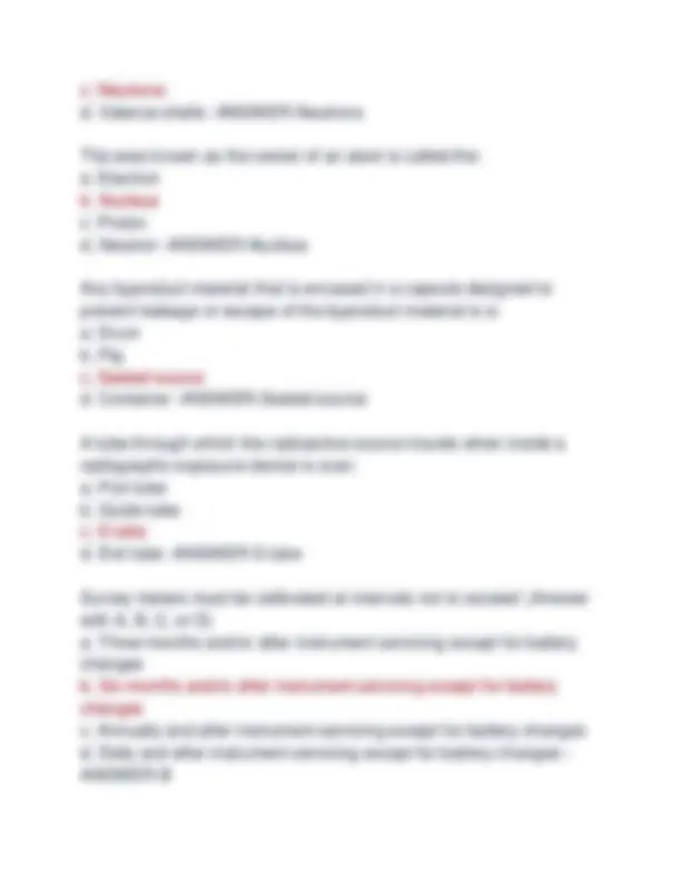 IRRSP Exam Questions and Answers 2025 | Exams Chemistry | Docsity