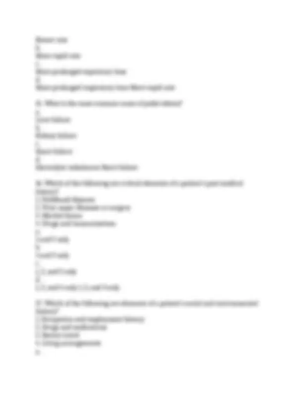 Egan's Chapter 16 Bedside Assessment of the Patient: Questions With ...