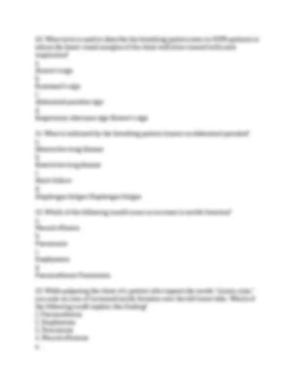 Egan's Chapter 16 Bedside Assessment of the Patient: Questions With ...