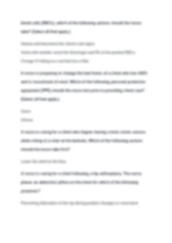 MED/SURG FINAL EXAM study set with 100% verified solutions-personalized success 2025-2026 ...