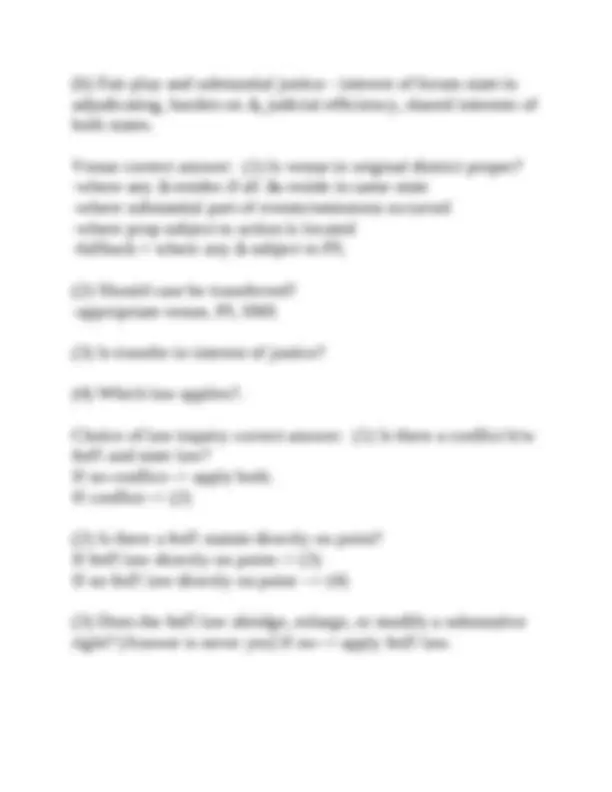 Civil Procedure (California Bar Exam) questions with complete solutions ...