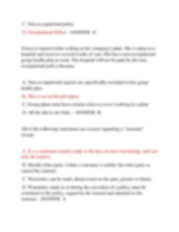CA PSI SITE - LIFE, ACCIDENT AND HEALTH AGENT EXAMINATION (LIFE AGENT ...