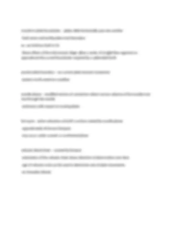 Plate Tectonics: Theory, Evidence, and Plate Boundaries | Exams Advanced Education | Docsity