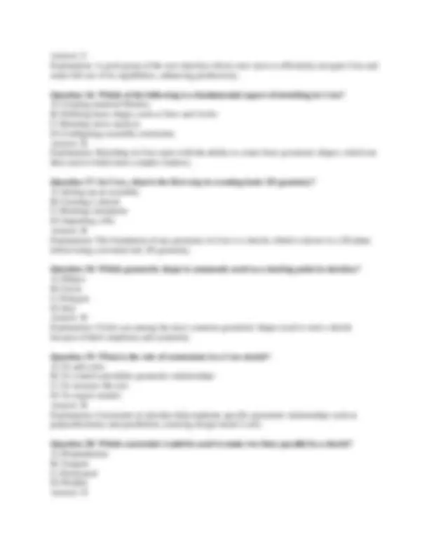 Creo Fundamentals Exam: Multiple Choice Questions and Answers | Exams ...