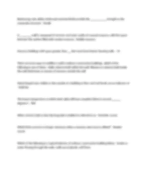 Building Construction Exam 2: Questions and Answers | Exams Advanced ...