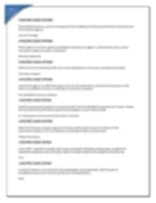 CISR Agency Operations Self Quizzes: Questions and Answers 2025 | Exams ...
