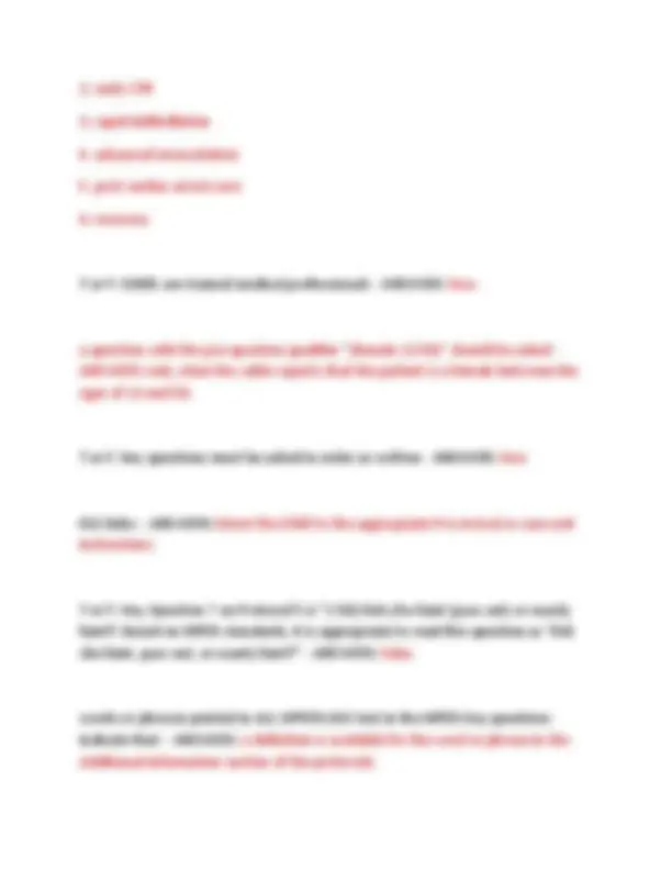 EMD Course V14: MPDS Components and Protocols | Exams Nursing | Docsity