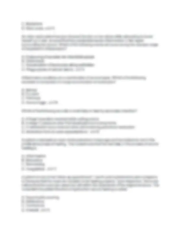 Pathophysiology Exam 1 Practice Problems Questions and Correct Answers ...