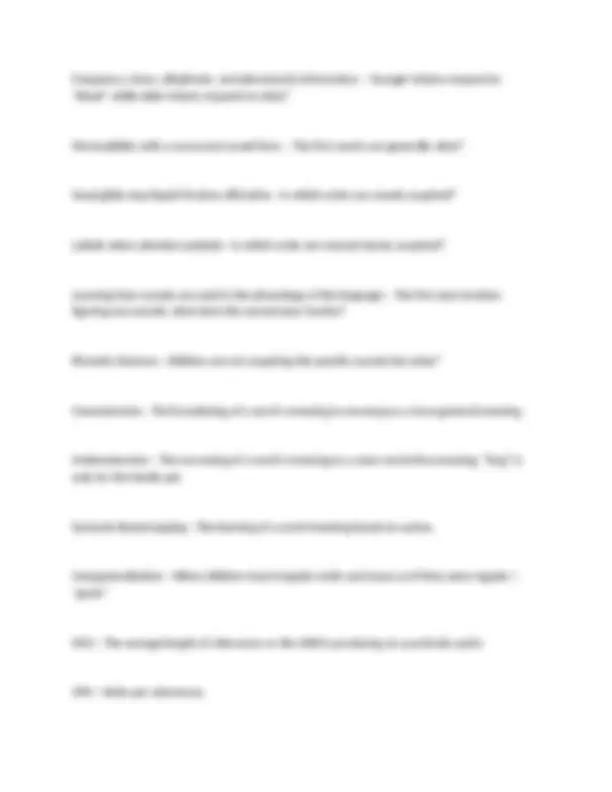 LINGUISTICS EXAM 9 DETAILED QUESTIONS AND ANSWERS | Exams Advanced Education | Docsity