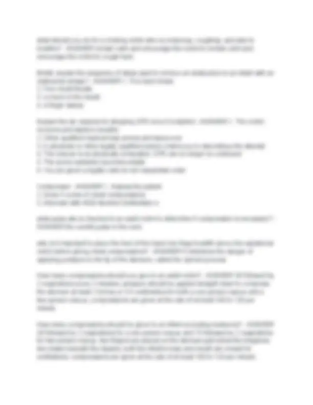 CHAPTER 17:2 PERFORMING CARDIOPULMONARY RESUSCITATION (CPR) EXAM ...