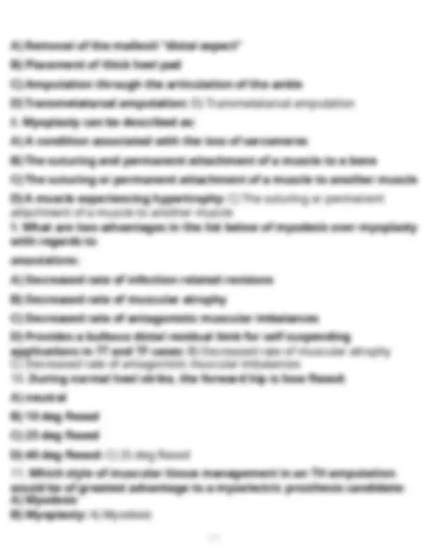 MEG MILLS O&P BOARD PREP: MOCK PROSTHETIC WRITTEN EXAM COMPREHENSIVE ...