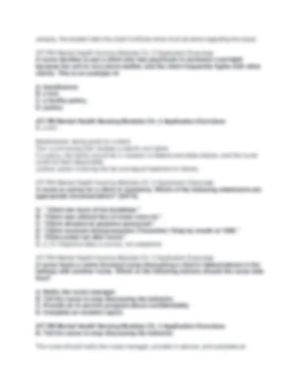 ATI RN MENTAL HEALTH NURSING MODULES CH 1- CH10 QUESTIONS WITH CORRECT REFERENCES AND ANS ...