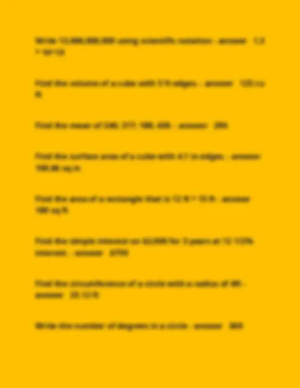 Abeka 8th grade pre-algebra... Test 12 (final exam with verified ...