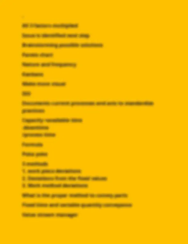 Lean Bronze Study Q. Missed questions 2024 with 100% correct answers ...