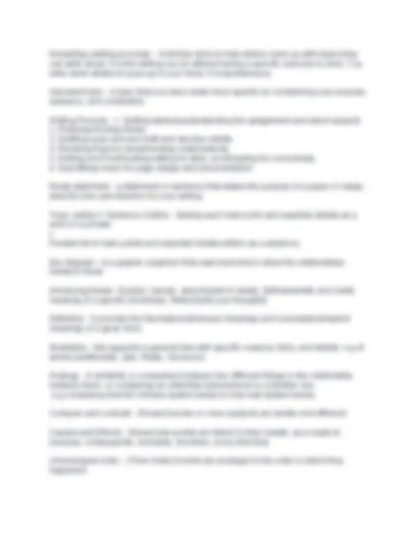 English Comp ENG201 study guide | Exams English Literature | Docsity