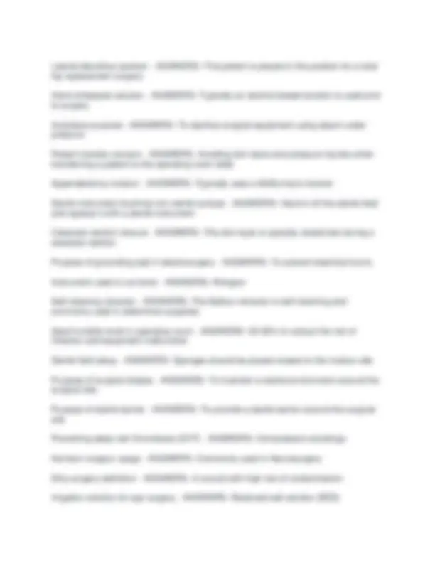 surgical timeout - ANSWERS--To confirm patient identity, procedure, and ...