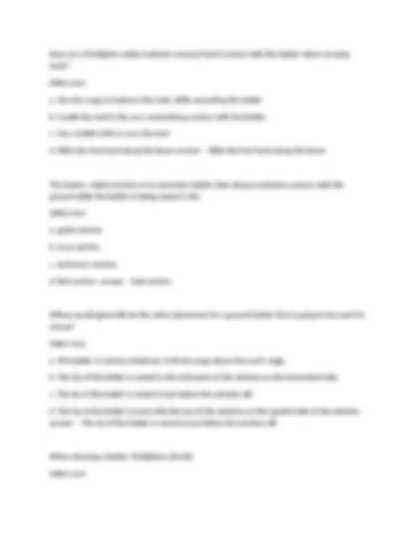 Ch 8 IFSTA EXAM QUESTIONS AND COMPLETE ANSWERS | Exams Nursing | Docsity