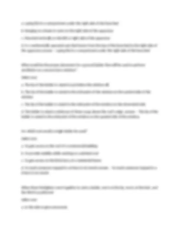 Ch 8 IFSTA EXAM QUESTIONS AND COMPLETE ANSWERS | Exams Nursing | Docsity